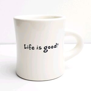 Life Is Good | Kitchen | Life Is Good 2 Mug Lot Pink White | Poshmark